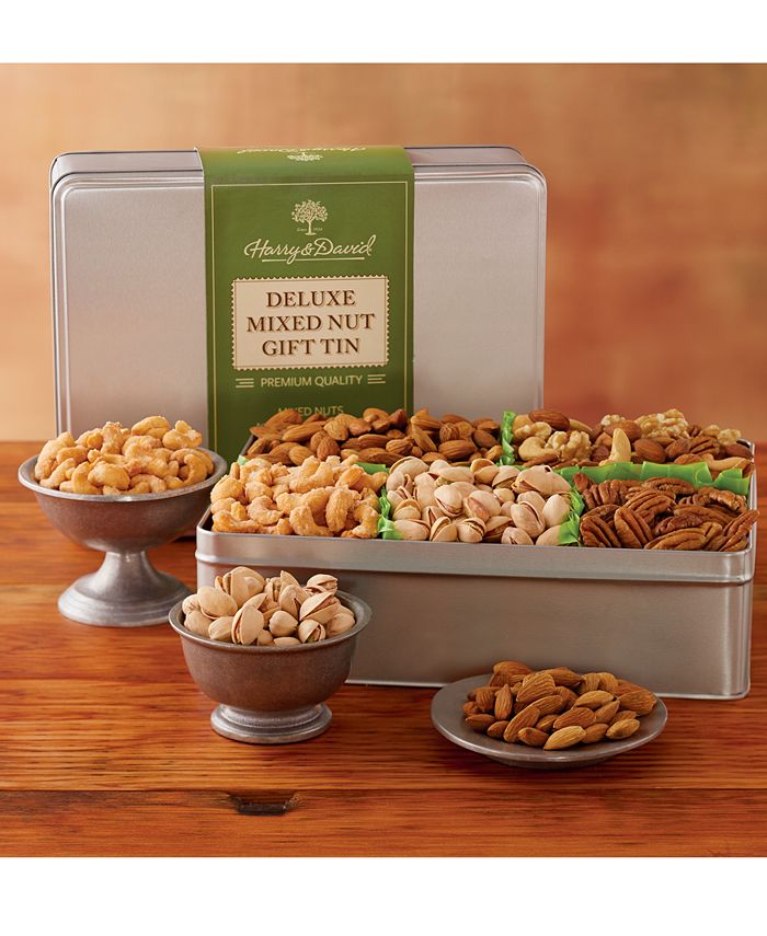 Harry & David Deluxe Mixed Nuts Gift Tin - Macy's
