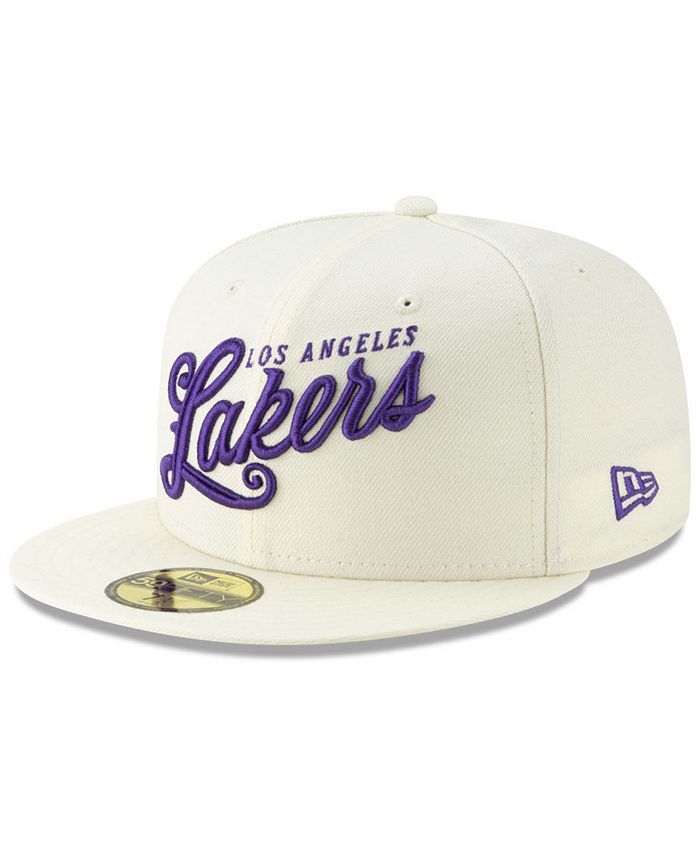 New Era Los Angeles Lakers Jersey Script 59FIFTY-FITTED Cap - Macy's