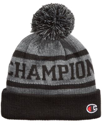 Champion Men's Cuffed Pom Pom Beanie - Macy's