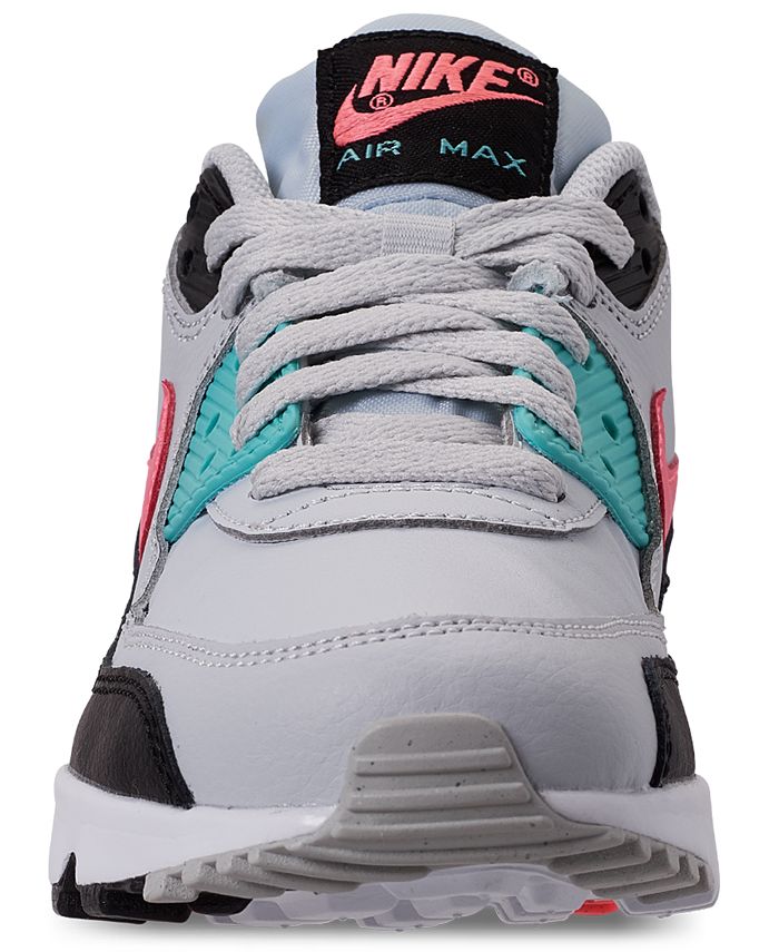 Nike Girls' Air Max 90 Leather Running Sneakers from Finish Line - Macy's