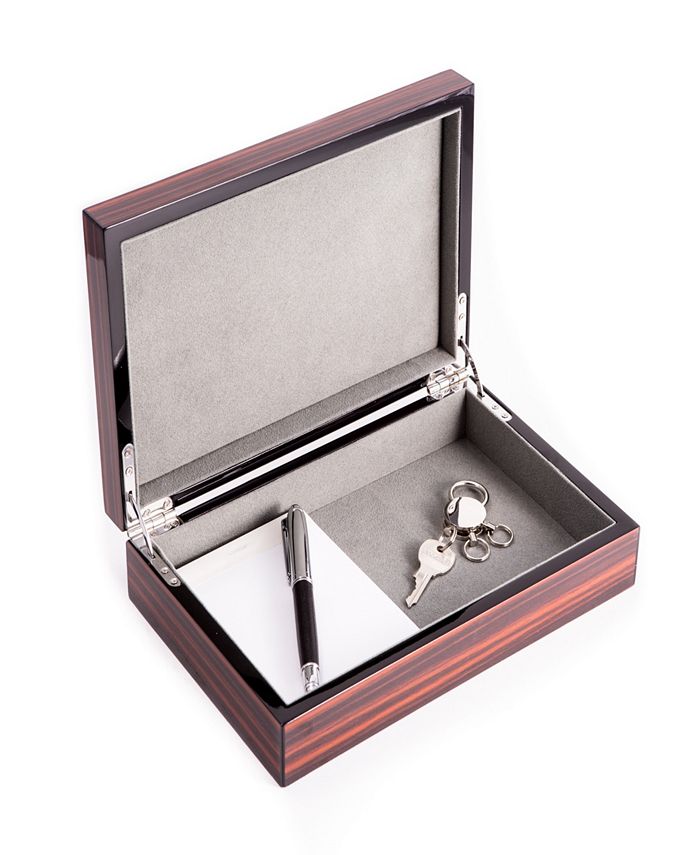 Bey-Berk Wood Valet Box - Macy's