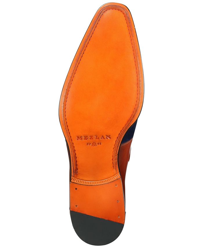 Mezlan Men's Monk-Strap Medallion-Toe Suede Vamp Shoes - Macy's