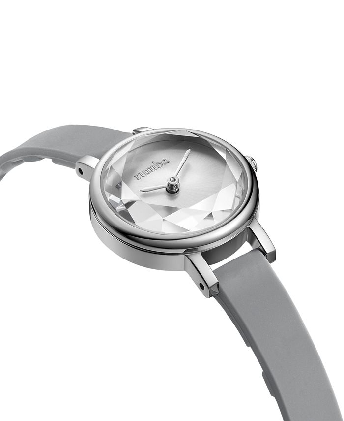 RUMBATIME Venice Gem Silicone Women's Watch Pewter - Macy's