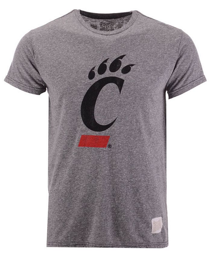 Retro Brand Men's Cincinnati Bearcats Retro Logo Tri-blend T-Shirt - Macy's