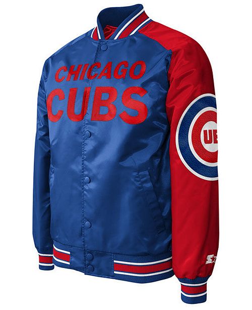 G-III Sports Men's Chicago Cubs Dugout Starter Satin Jacket II ...