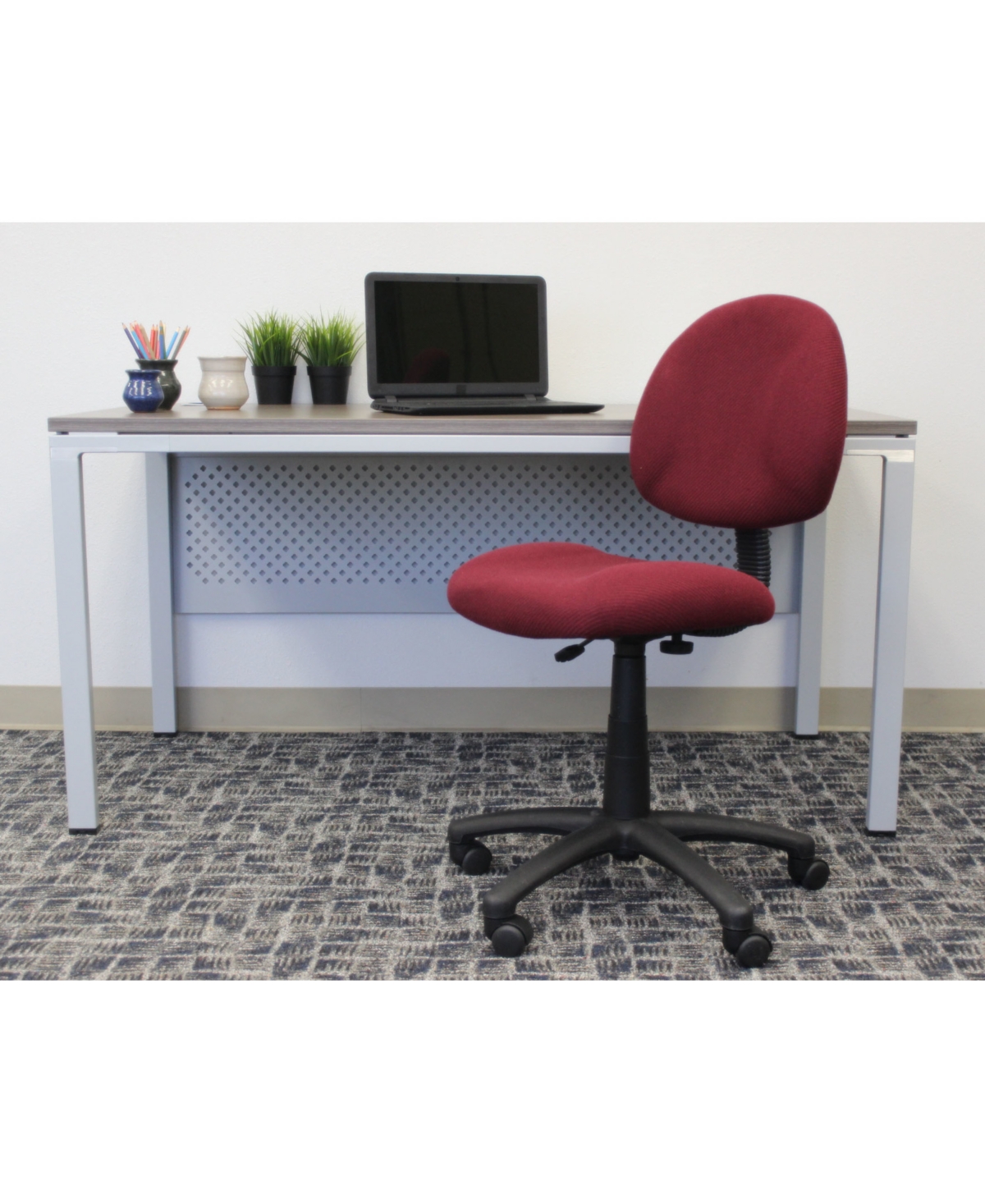 Click here for Boss Office Products Deluxe Posture Chair - Red prices