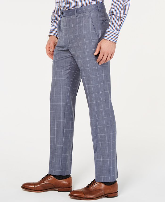 Lauren Ralph Lauren Men's UltraFlex Classic-Fit Windowpane Pants - Macy's