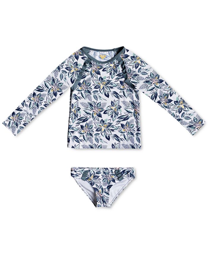 Roxy Little Girls Two-Piece Rash Guard Swimsuit & Reviews - Swimwear ...