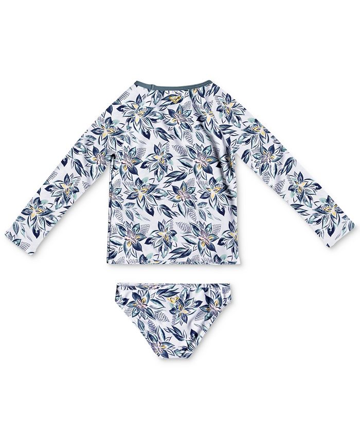Roxy Toddler Girls Two-Piece Rash Guard Swimsuit - Macy's