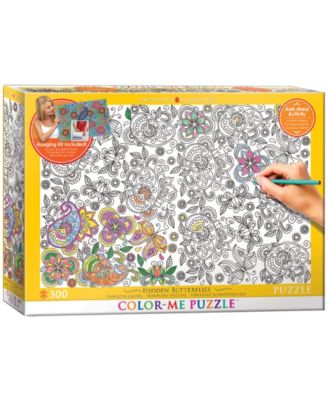 Color-Me Puzzle - Hidden Butterflies- 300 Piece - Macy's