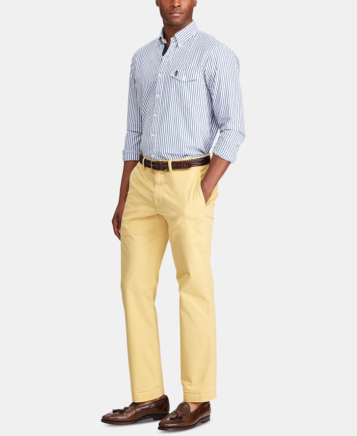 Polo Ralph Lauren Men's Straight-Fit Bedford Stretch Chino Pants - Macy's