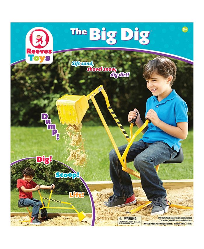 Reeves Toys Big Dig Ride on Working Crane - Macy's