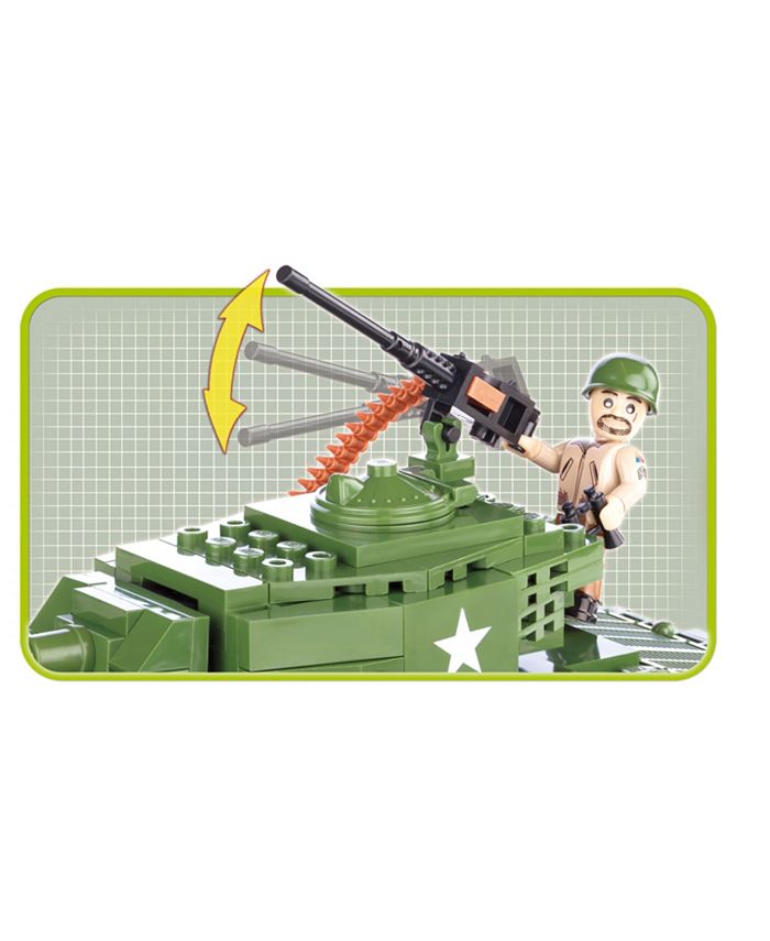 COBI Small Army American M24 Chaffee Construction Blocks Building Kit ...