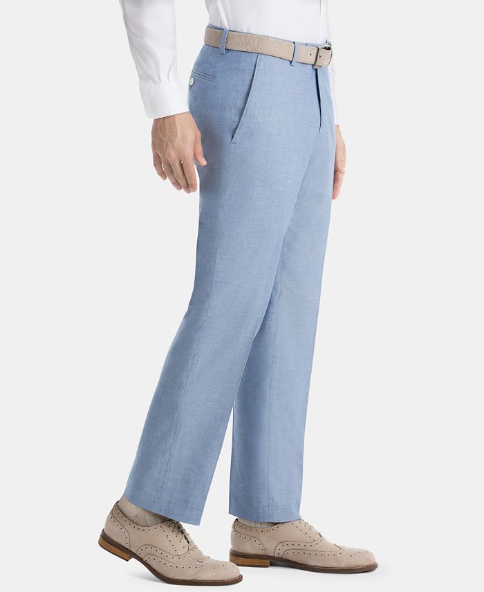 Lauren Ralph Lauren Men's UltraFlex Classic-Fit Chambray Pants - Macy's