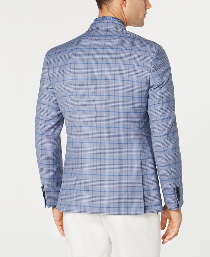 Nick Graham Men's Stretch Slim-Fit Plaid Sport Coat - Macy's