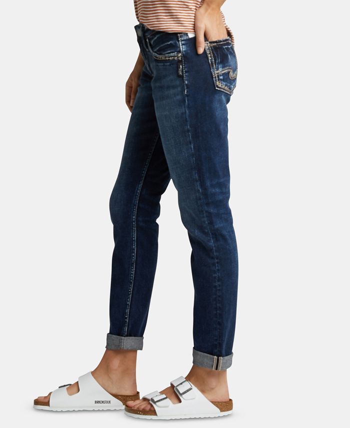 Silver Jeans Co. Rolled Boyfriend Jeans - Macy's