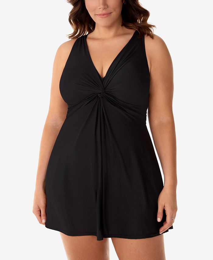 Miraclesuit Plus Size Marais Allover-Slimming Swimdress - Macy's