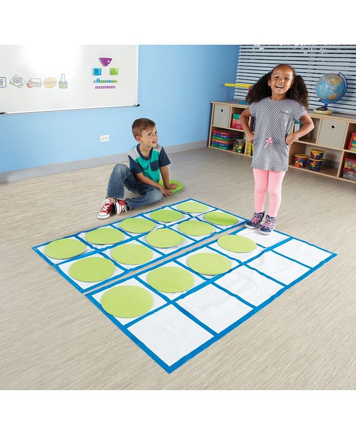 Learning Resources Ten-Frame Floor Mat Activity Set 22 Pieces - Macy's