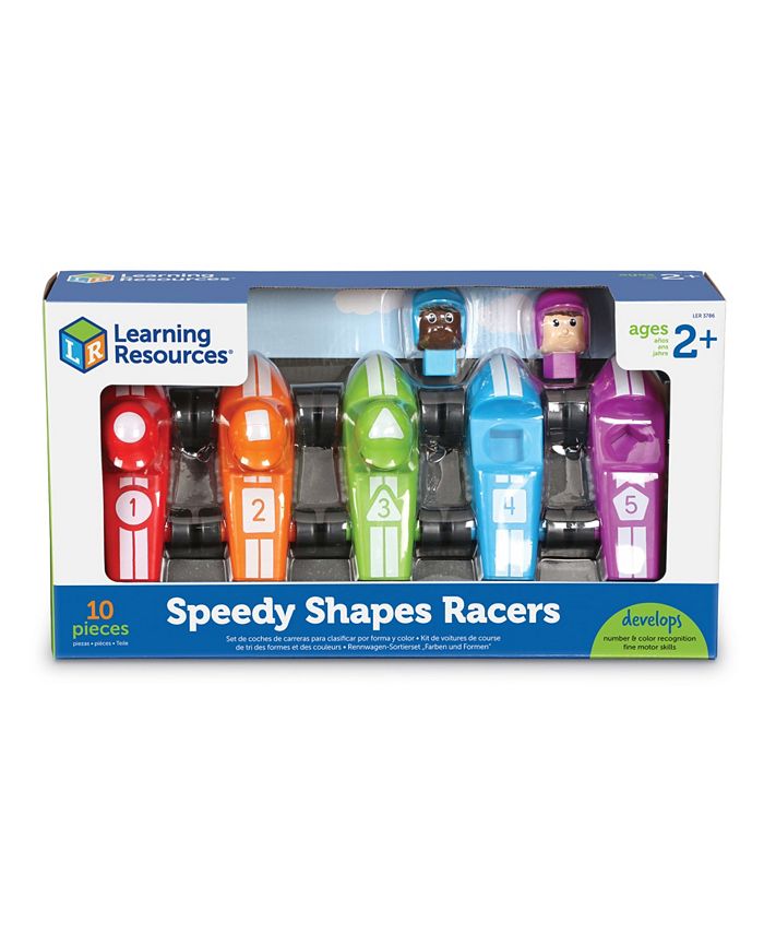 Learning Resources Speedy Shapes Racers 10 Pieces - Macy's