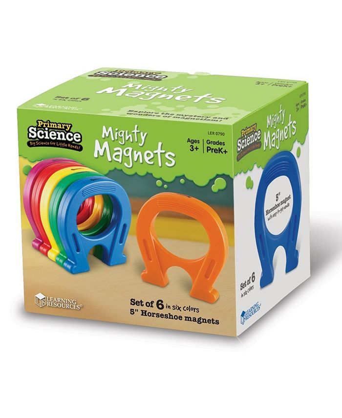 Learning Resources Primary Science 5" Mighty Magnets Set of 6 - Macy's