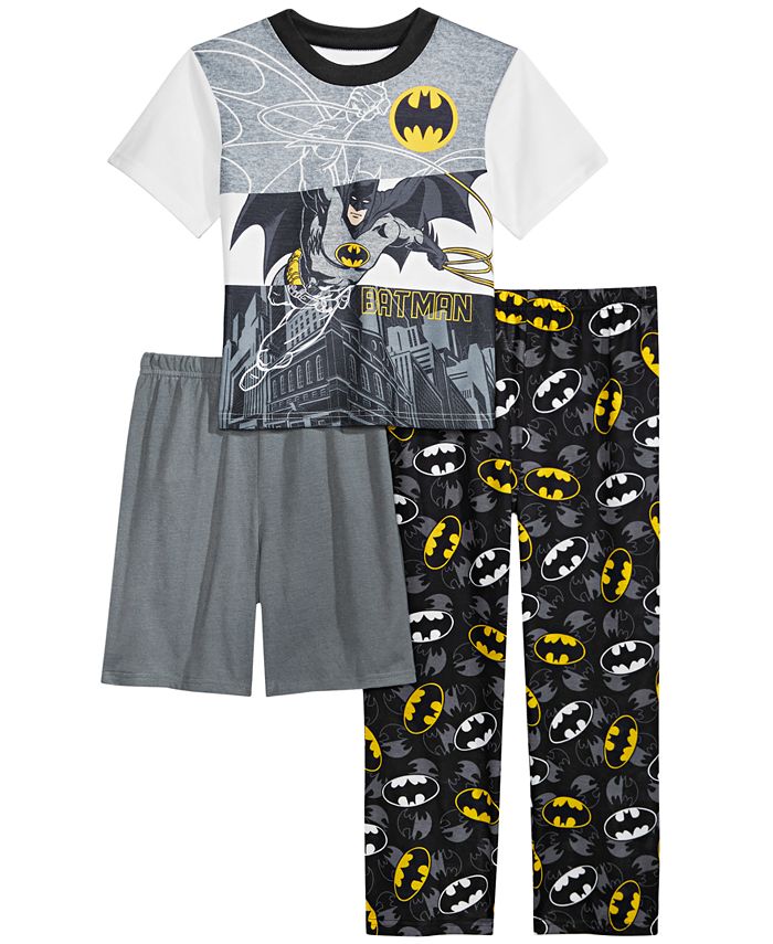 AME DC Comics Toddler Boys 3-Pc. Batman Pajama Set - Macy's
