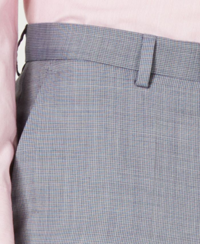 Hugo Boss HUGO Men's Modern-Fit Mini-Grid Pants - Macy's