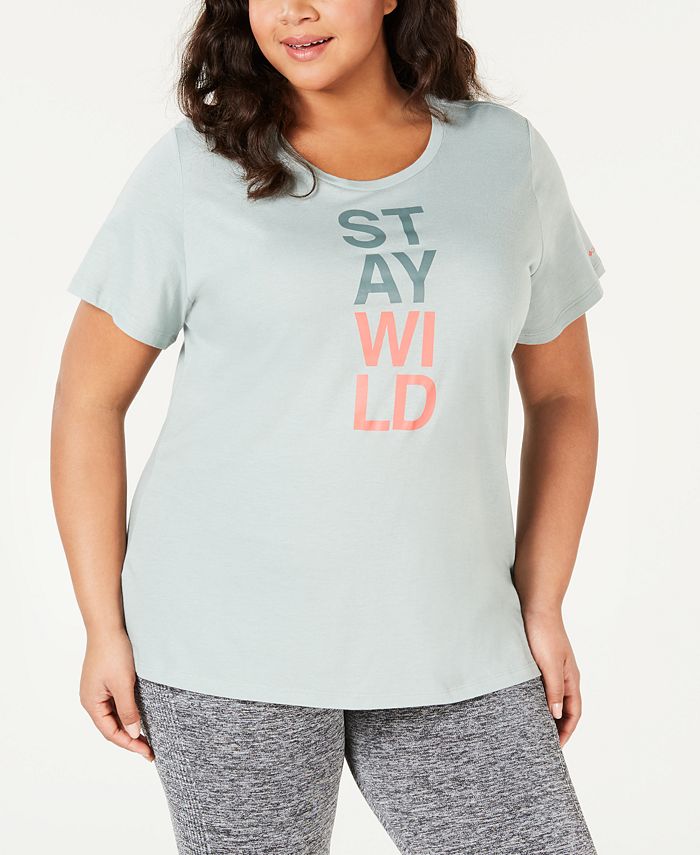 Columbia Plus Size Word Block T-Shirt - Macy's