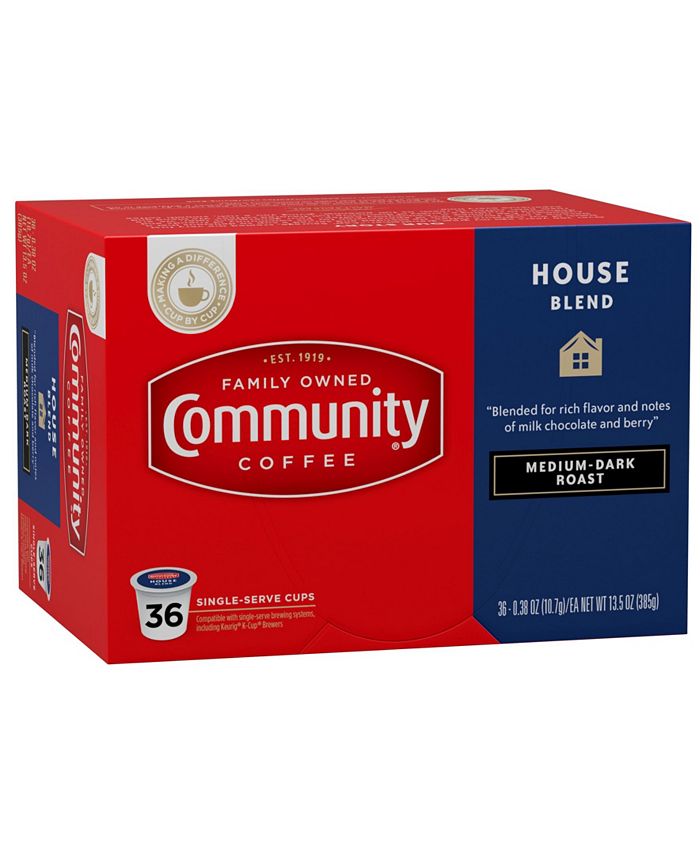 Community Coffee House Blend Medium-Dark Roast Single Serve Pods ...