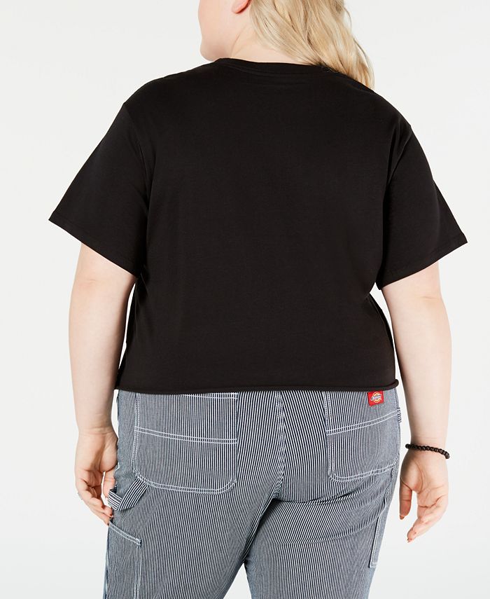 Dickies Trendy Plus Size Logo Striped Graphic Cropped T Shirt Macys