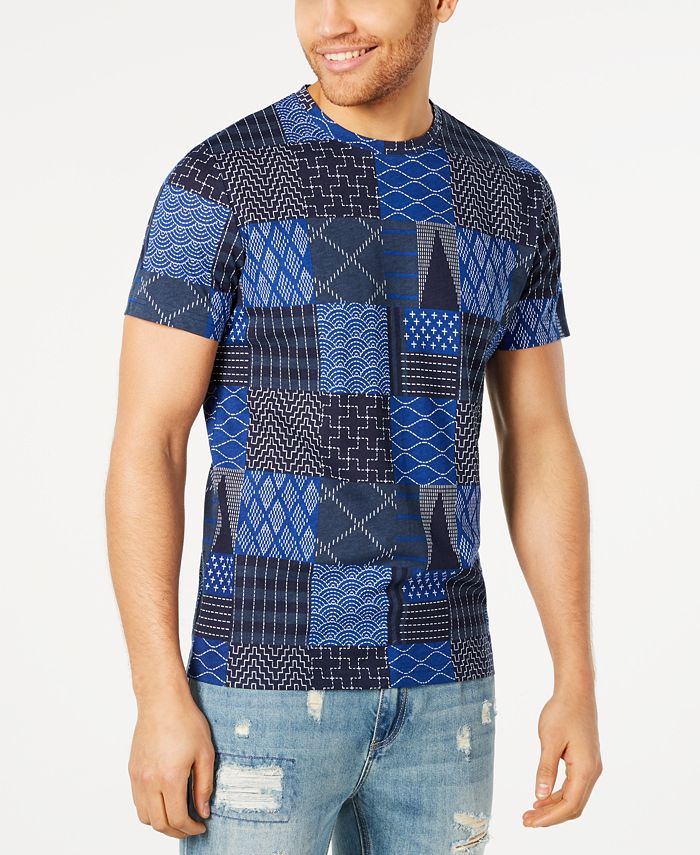 American Rag Men's Stitch Patchwork Graphic T-Shirt, Created for Macy's ...