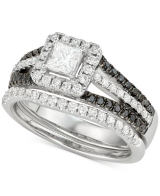 Diamond Princess Bridal Set (1-1/10 ct. t.w.) in 14k White Gold - Macy's
