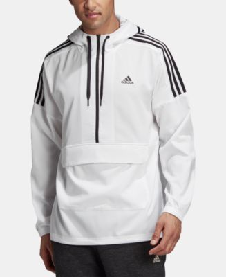 adidas Men's Sport ID Half-Zip Hooded Jacket - Macy's