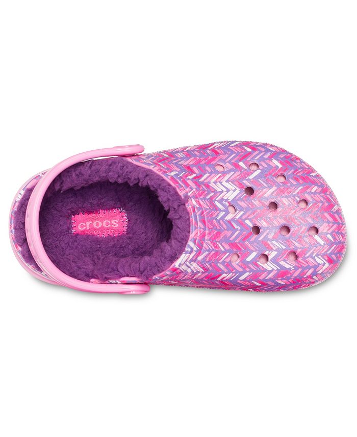 Crocs Toddler & Little Girls Classic Lined Graphic Clog K - Macy's