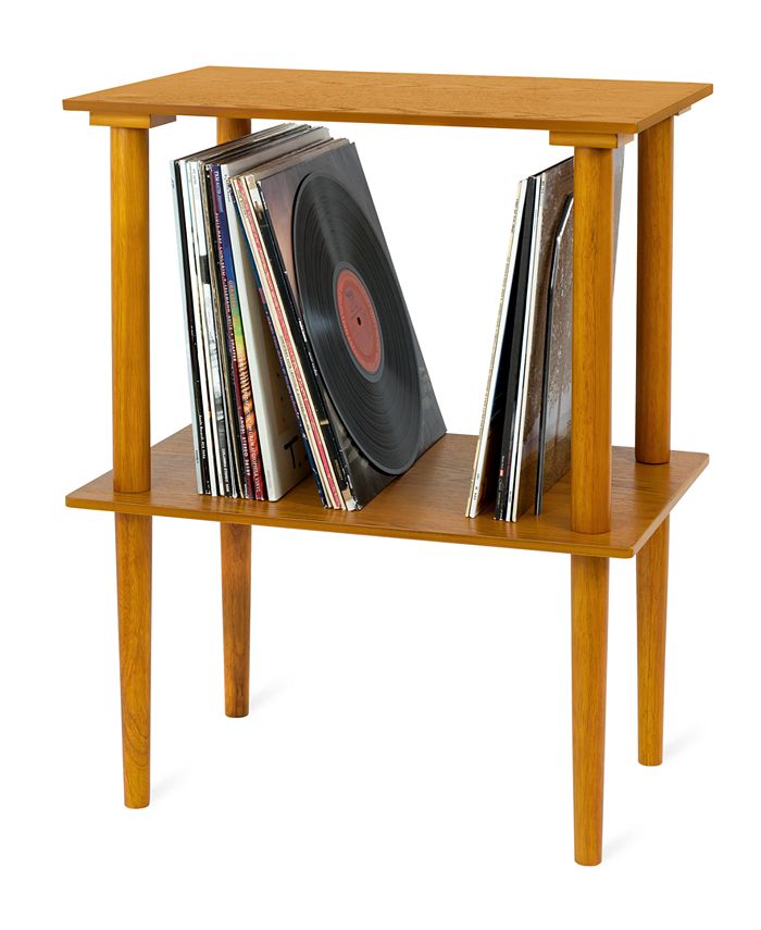 Innovative Technology Victrola Wooden Stand with Record Holder - Macy's