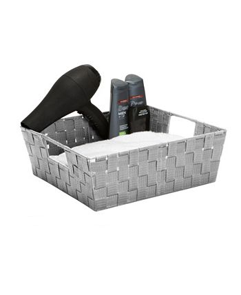 Simplify Large Woven Storage Bin in Gray - Macy's