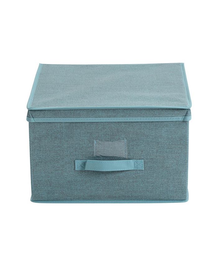 Simplify Jumbo Storage Box in Dusty Blue - Macy's