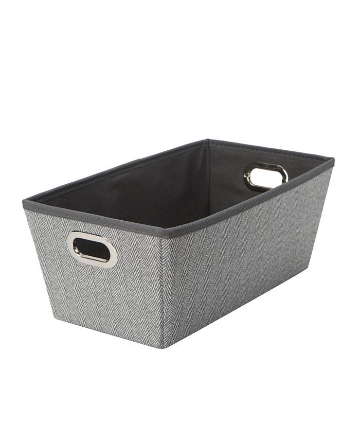 Simplify Small Herringbone Grommet Shelf Tote in Gray - Macy's