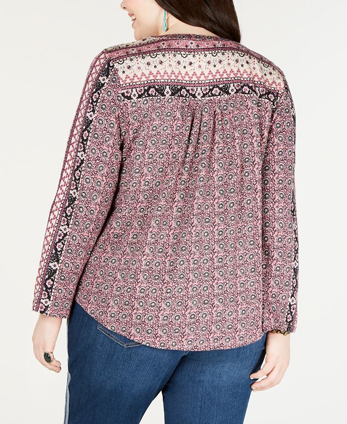 Style & Co Plus Size Printed Top, Created for Macy's - Macy's