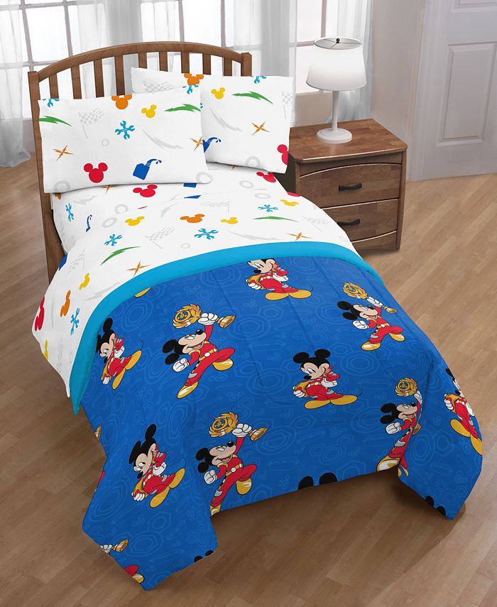 Disney Mickey Mouse 3-Pc. Twin Sheet Set - Macy's