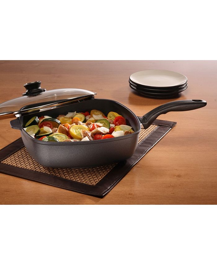Swiss Diamond HD Induction Square Saute Pan with Lid - 11" x 11" , 5.3 ...