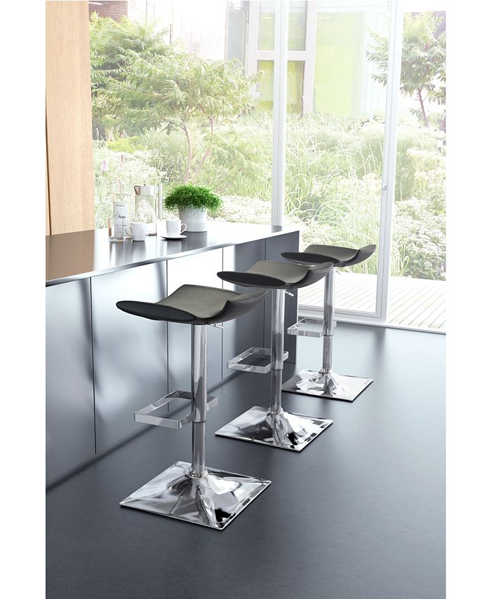 Zuo Magi Bar Chair Black - Macy's