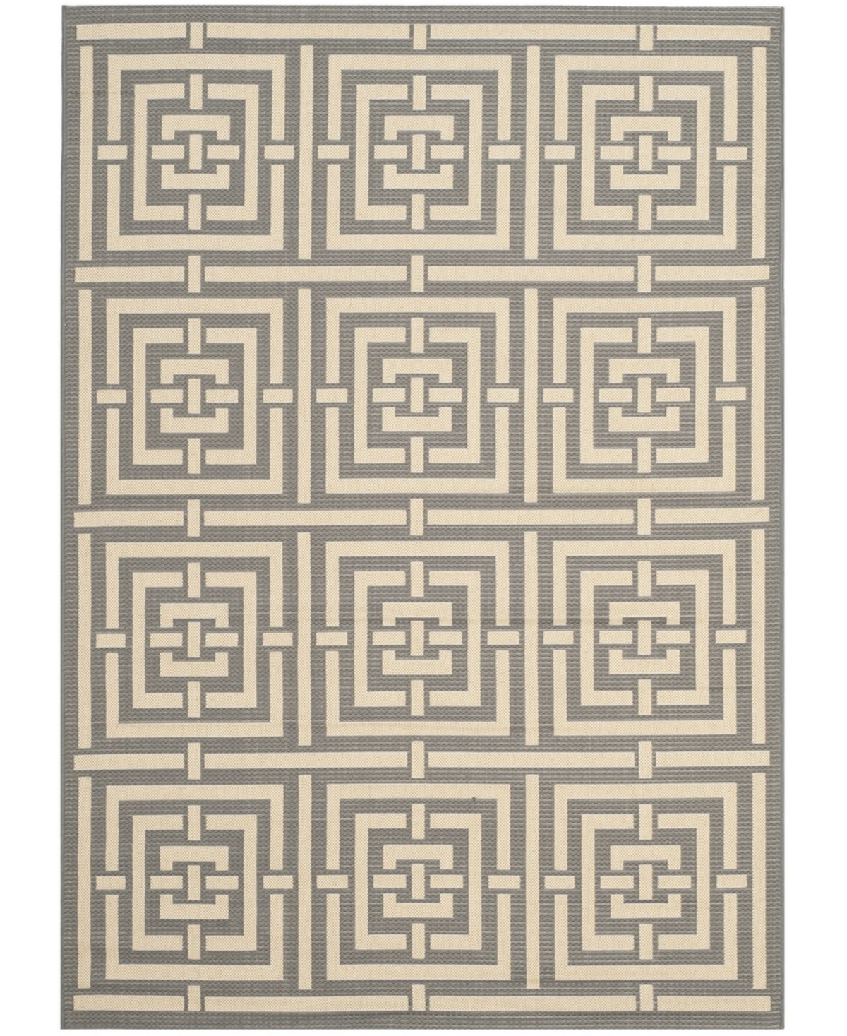 Click here for Safavieh Courtyard CY6937 Gray and Cream 53 x 77 S... prices