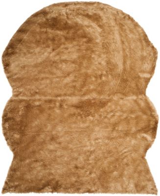 Safavieh Faux Sheep Skin Camel 8' X 10' Area Rug - Macy's
