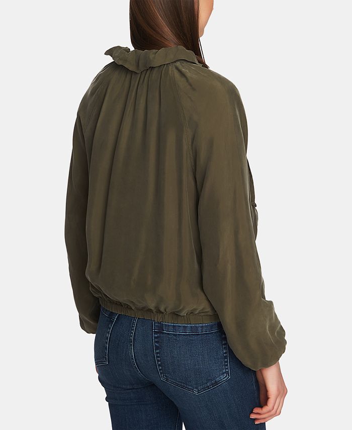 1.STATE Drawstring Cupro Soft Bomber Jacket - Macy's