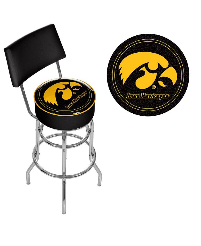 Trademark Global University of Iowa Padded Bar Stool with Back - Macy's