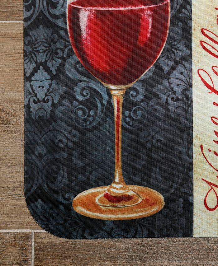 Home Dynamix Designer Chef Favorite Reds Cushioned Anti-Fatigue Kitchen ...