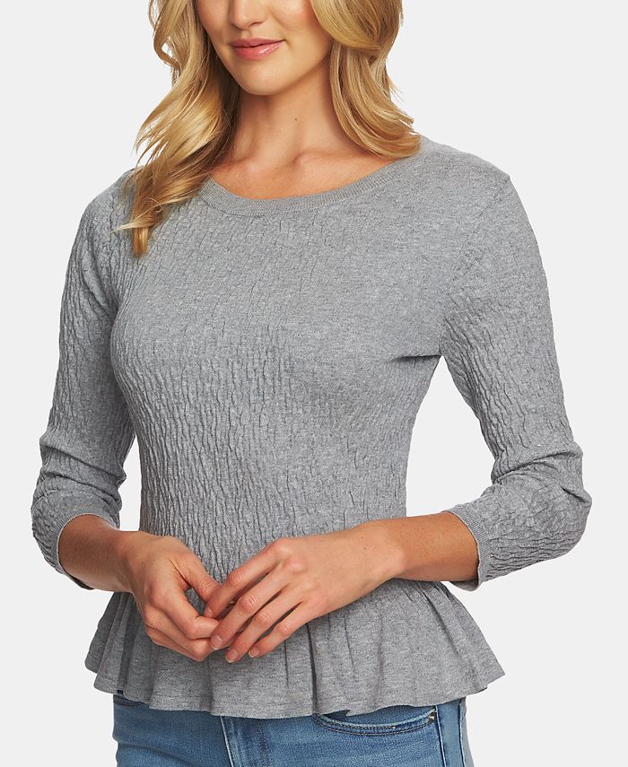 CeCe Peplum Sweater - Macy's
