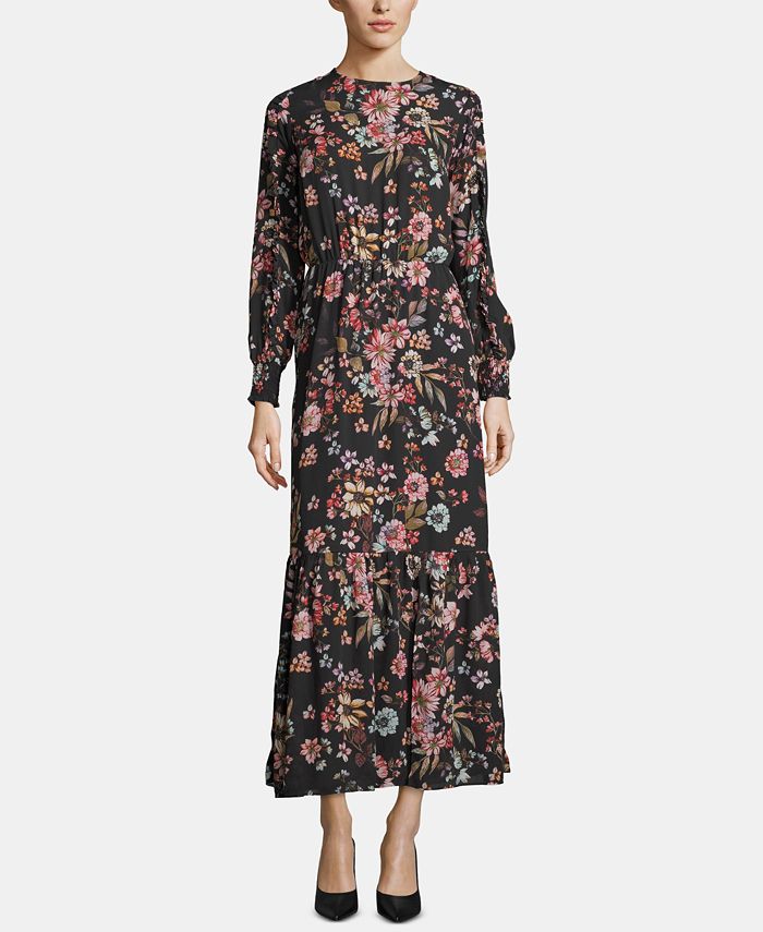 ECI Floral-Print Maxi Dress - Macy's