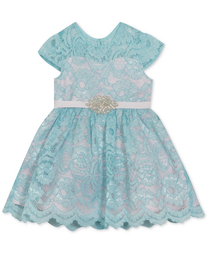 Rare Editions Baby Girls Lace Dress - Macy's