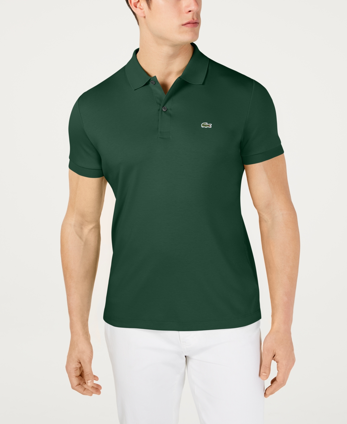 Click here for Lacoste Mens Regular-Fit Soft Touch Polo Shirt - G... prices
